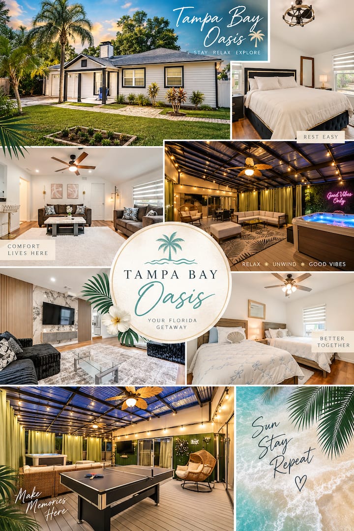 Tampa Bay Oasis: Hot Tub & Huge Covered Deck! - Tampa