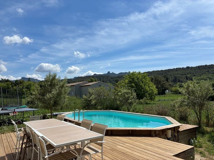 Maison 3 Chambres Avec Jardin Et Piscine Au Calme - Bouc-Bel-Air