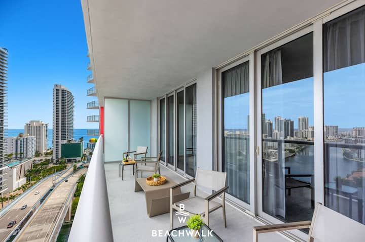 Airy 1br - Bay View - Resort Amenities & Gym - Hallandale Beach, FL