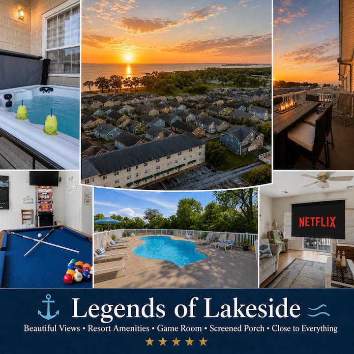 Lakeside Legend-hot Tub/pool/water Views/billiards - Sandusky, OH