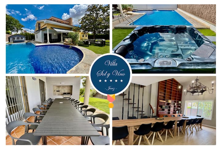 Villa Sol Y Vino · Pool & Spa · Luxury Jerez - Jerez de la Frontera