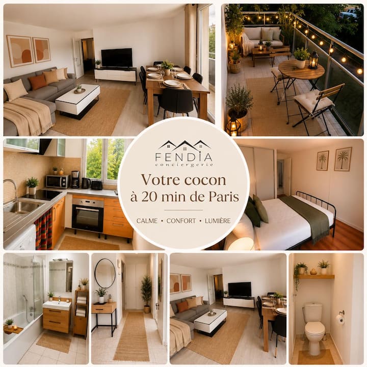 Appartement 6 Personnes - Proche Gare - Saint-Ouen-l'Aumône