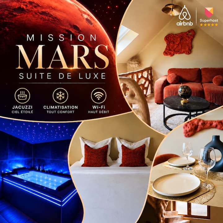 Mission Mars Suite De Luxe Jacuzzi Ciel ÉToilé - Troyes