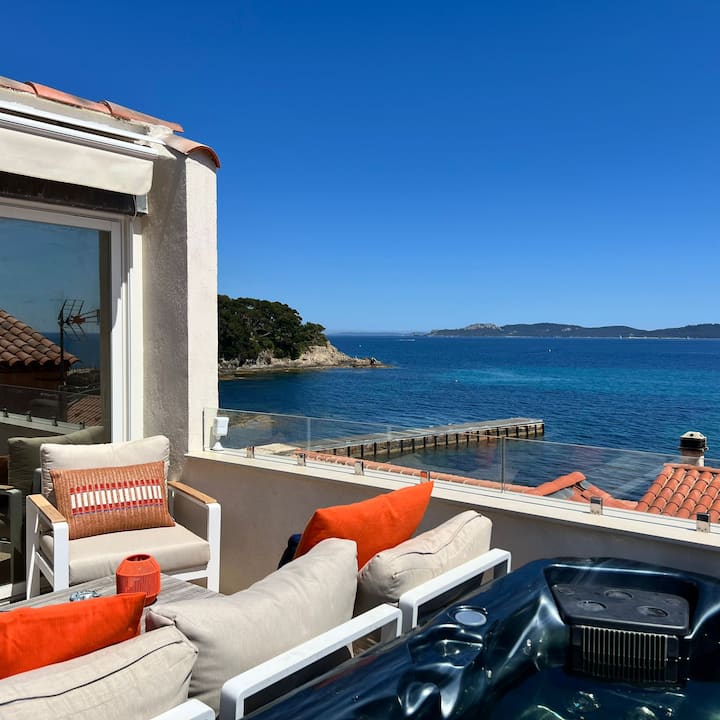 Maison Front De Mer 6 Ch Vue Porquerolles Terrasse - Porquerolles