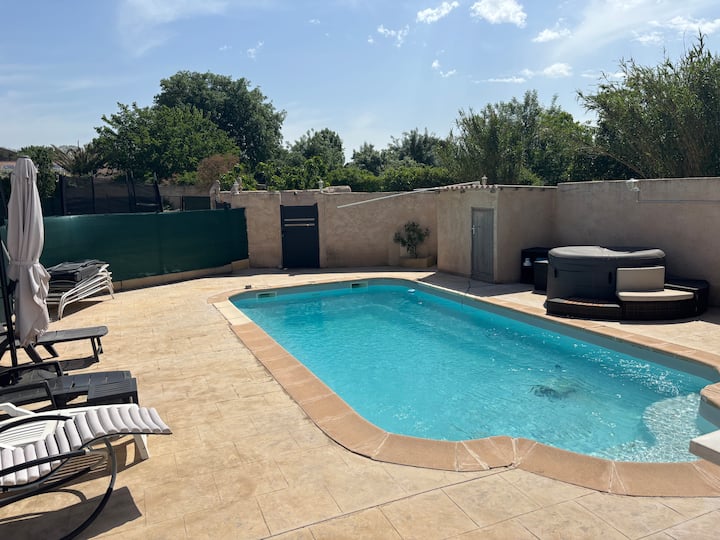 Appart Pour 4,moderne Clim Piscine Au Calme - Anduze