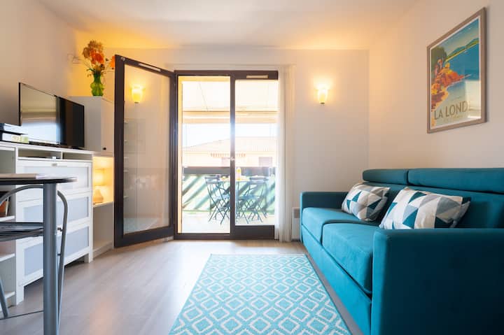 Studio Balcon Plein Sud - Entre Centre Et Plage - Parc national de Port-Cros