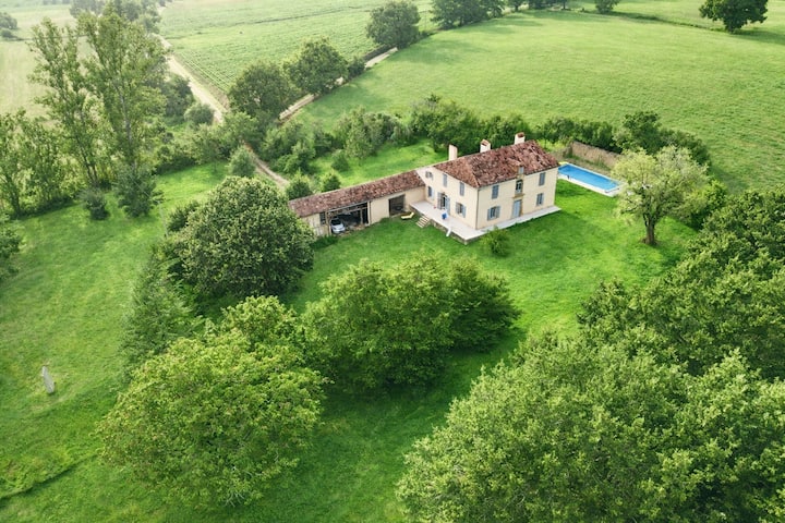 Grand Gîte Avec Piscine - Ancienne Gasconne 1854 - Gers