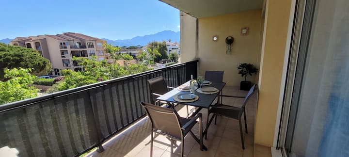 T2 Neuf Clim 100m Plage Terrasse Parking Privé - Calvi