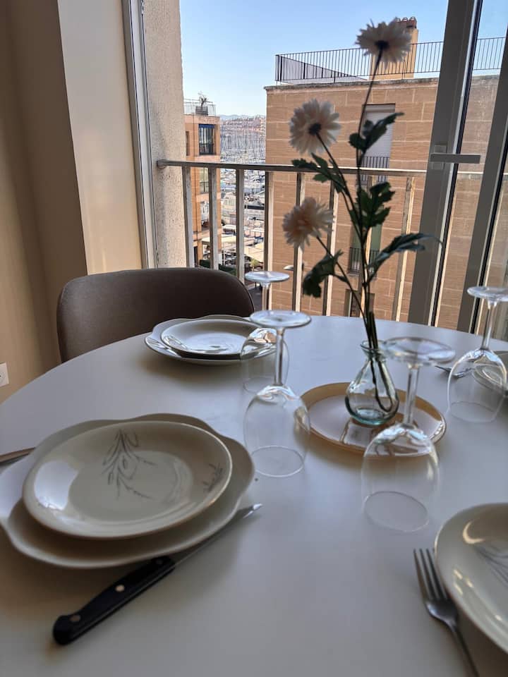 Vue Vieux-port Et Centre 80m² Terrasse & Parking - 馬賽