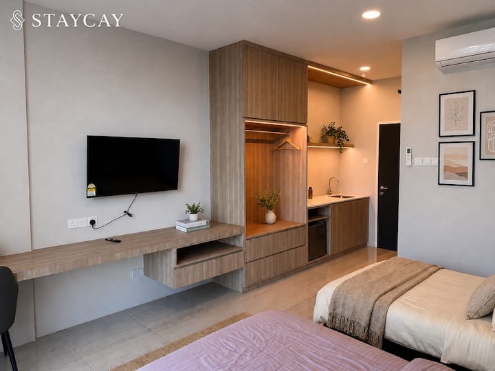 Staycay Signature Suites Miri 1 Queen + 1 Single - Miri
