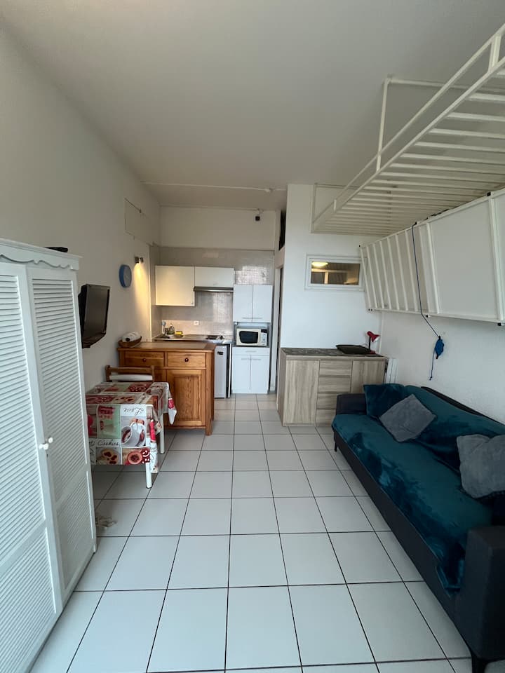 Studio En Bord De Mer + Piscine & Place De Parking - Le Barcarès