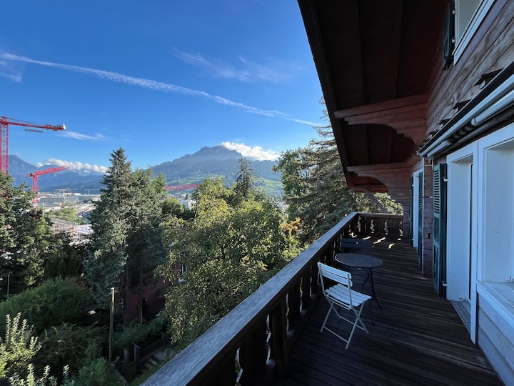 Ruhiges Charlet Mit See & Bergblick · 5 Min See - Lucerne