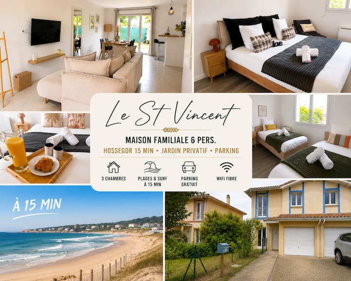 Le St Vincent Maison 6 Pers Hossegor 15 Min - Saint-Vincent-de-Tyrosse