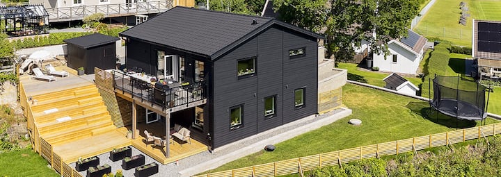 Modern Villa Med Härliga Utemiljöer - Torslanda