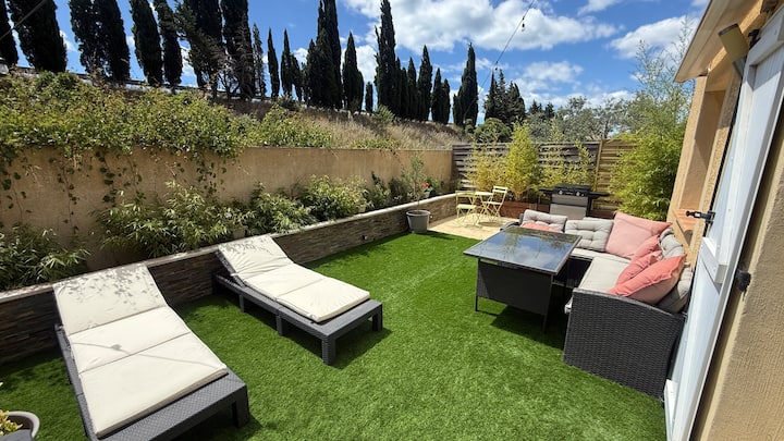 Maison Terrasse & Bbq Au Calme, Plage à 4 Min - Vias
