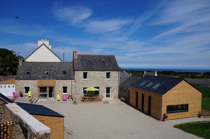 La Villa De Mon Père, Piscine Intérieure, Vue Mer - Cléder