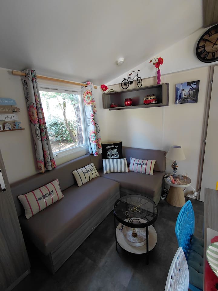 Joli Mobil-home Ombragé Dans  Camping Familial 4* - Soulac-sur-Mer