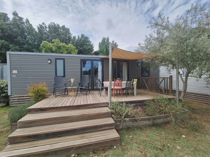 Mobil Home Camping De La Yole 5* - Valras Plage - Fleury