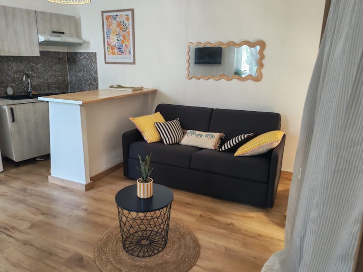Studio 21m2 Avec Clim Et Cour. 15 Min Centre-ville - Nîmes