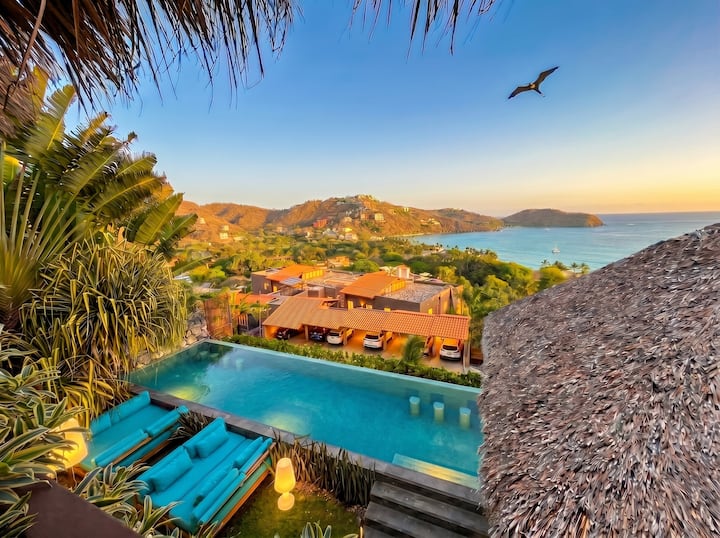 Adults Only: Luxe 3br La Ropa Oasis W/ Ocean View - Zihuatanejo
