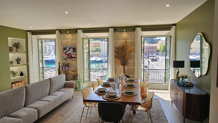 Superbe Appartement Famille 8 Pers Port De Nice - Beaulieu-sur-Mer
