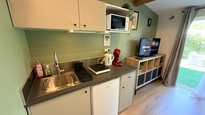 Studio Avec Jardin Privé Et Parking Sécurisé - Mauguio