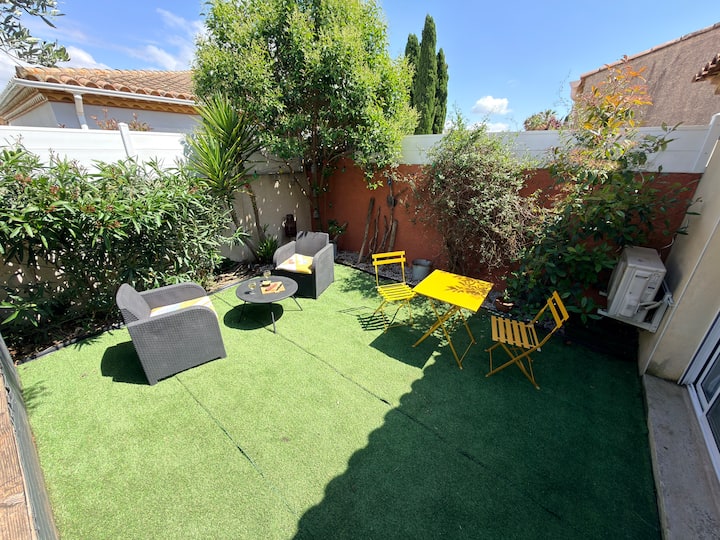 Studio Avec Jardin Privé Et Parking Sécurisé - Baillargues