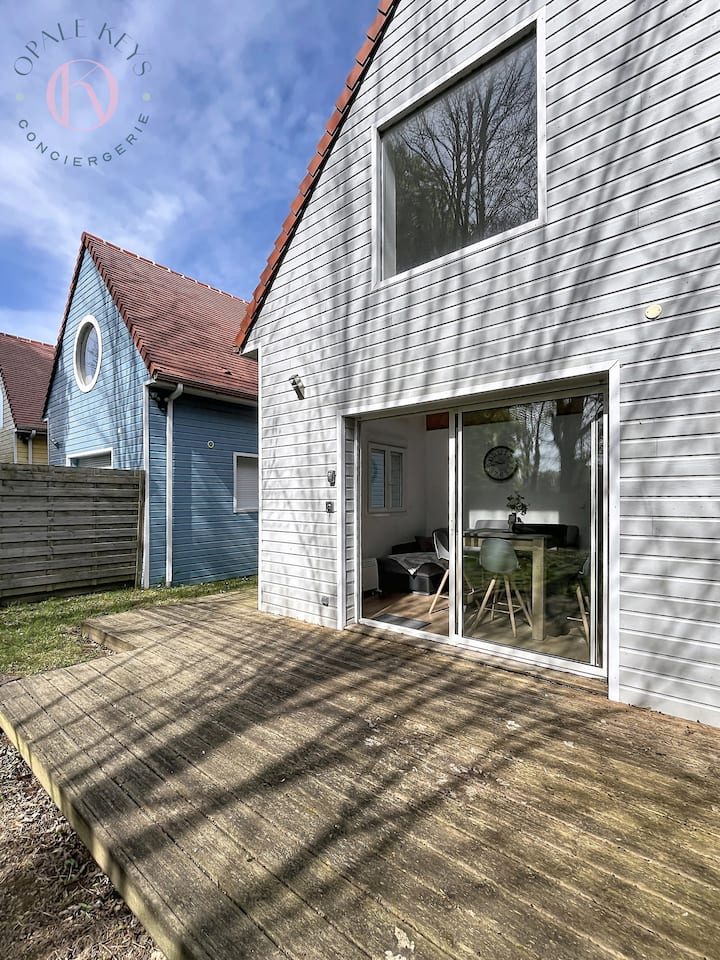 Le Lodge Gris - 4 Personnes - Piscine & Jacuzzi - Wissant
