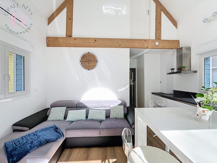 Le Lodge Bleu - 4 Personnes - Piscine & Jacuzzi - Wissant