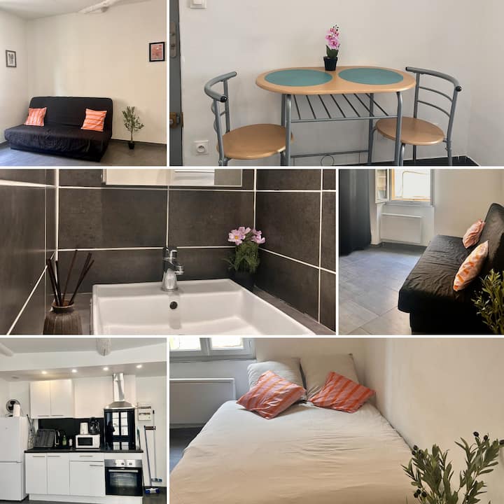 Studio Chaleureux En Centre-ville -Tout Confort- - Gardanne