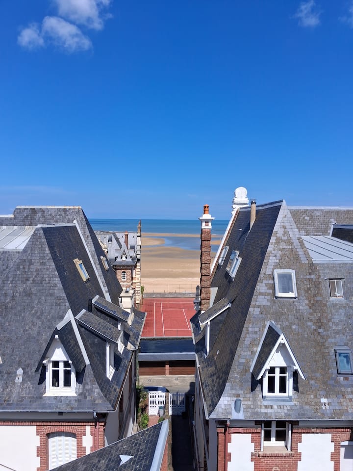 Joli Studio Avec Vue Panoramique Sur La Mer - Houlgate