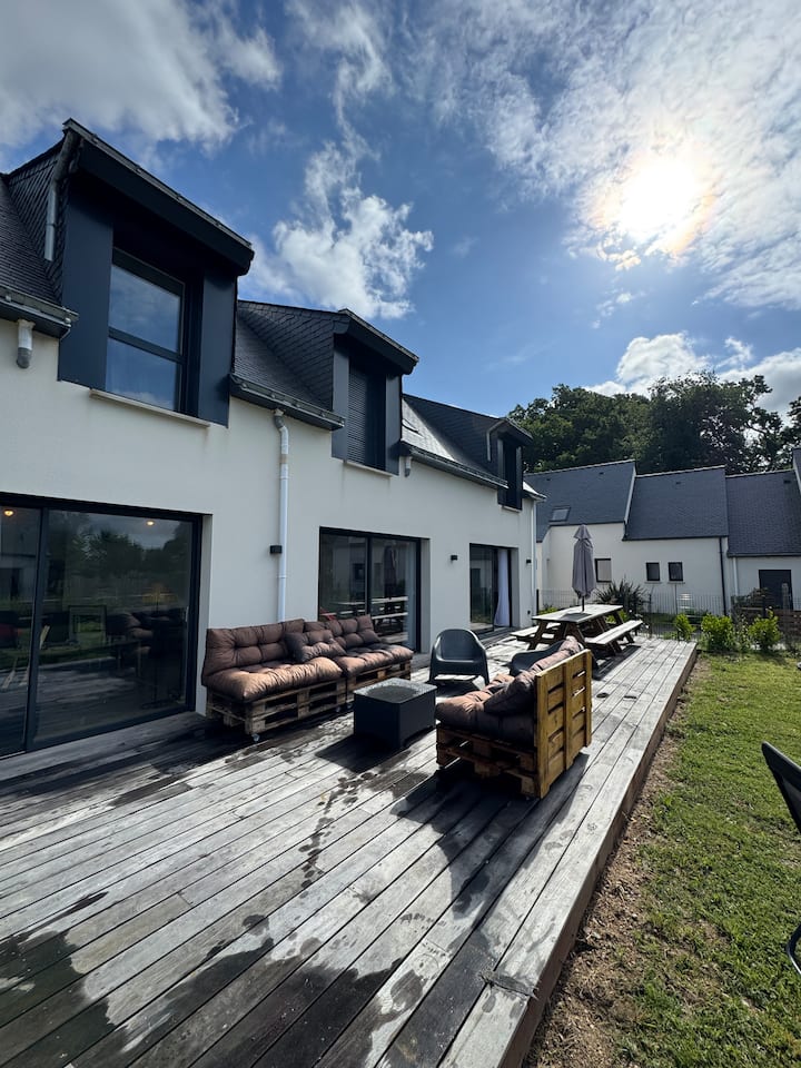 Grande Maison Familiale à 200 M De La Plage - Baden