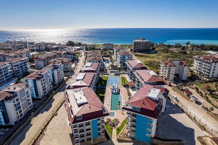 Premium Deniz Ve Havuz Manzaralı Dubleks Daire - Alanya