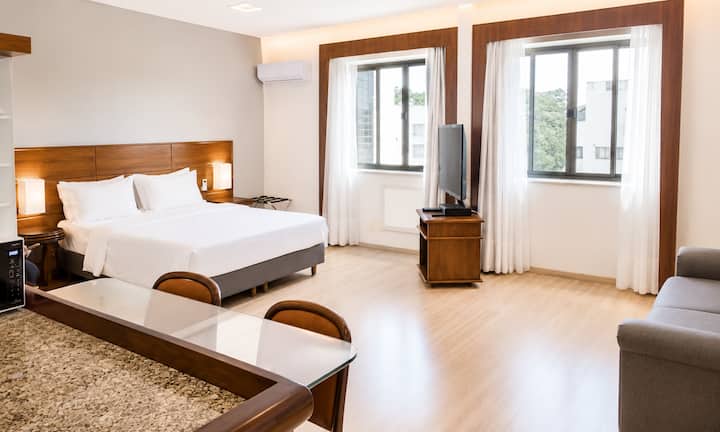 Studio Luxo No Centro | Sauna & Garagem - Joinville