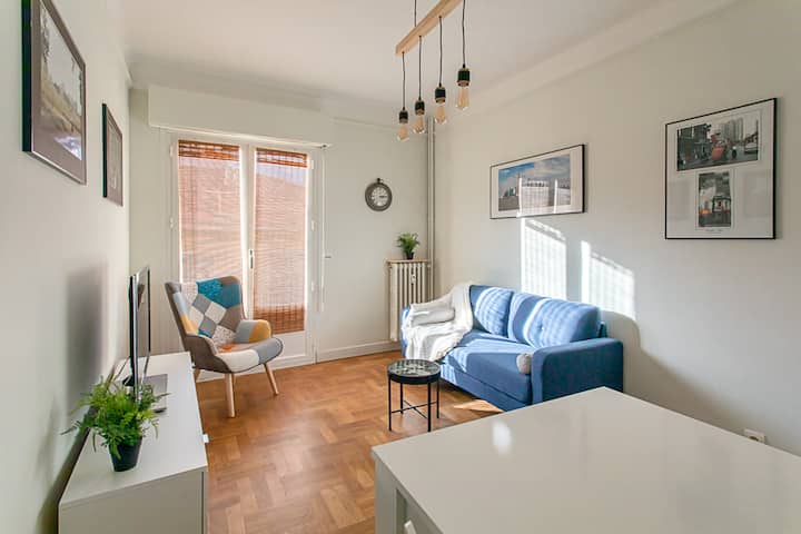 4 Chambres Cozy Proche De La Mer/balcon/wifi - Nice