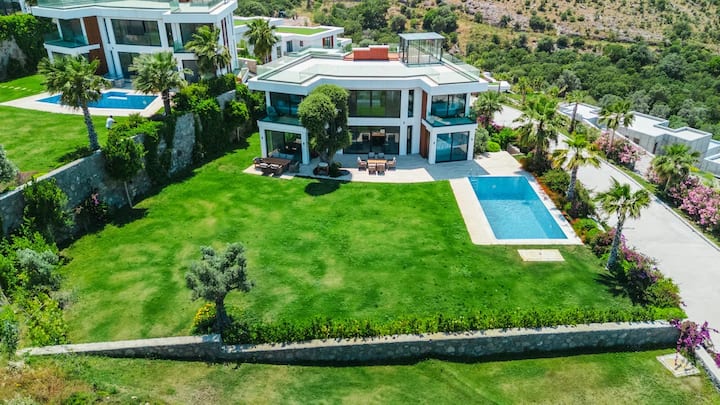 Myndos / Private Pool & Hamam W/ Sea View 12p - Yalıkavak