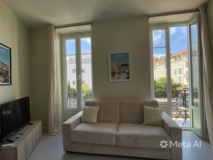 Quartier Libération2 Aéré Climatisé Avec Balcon - Nice