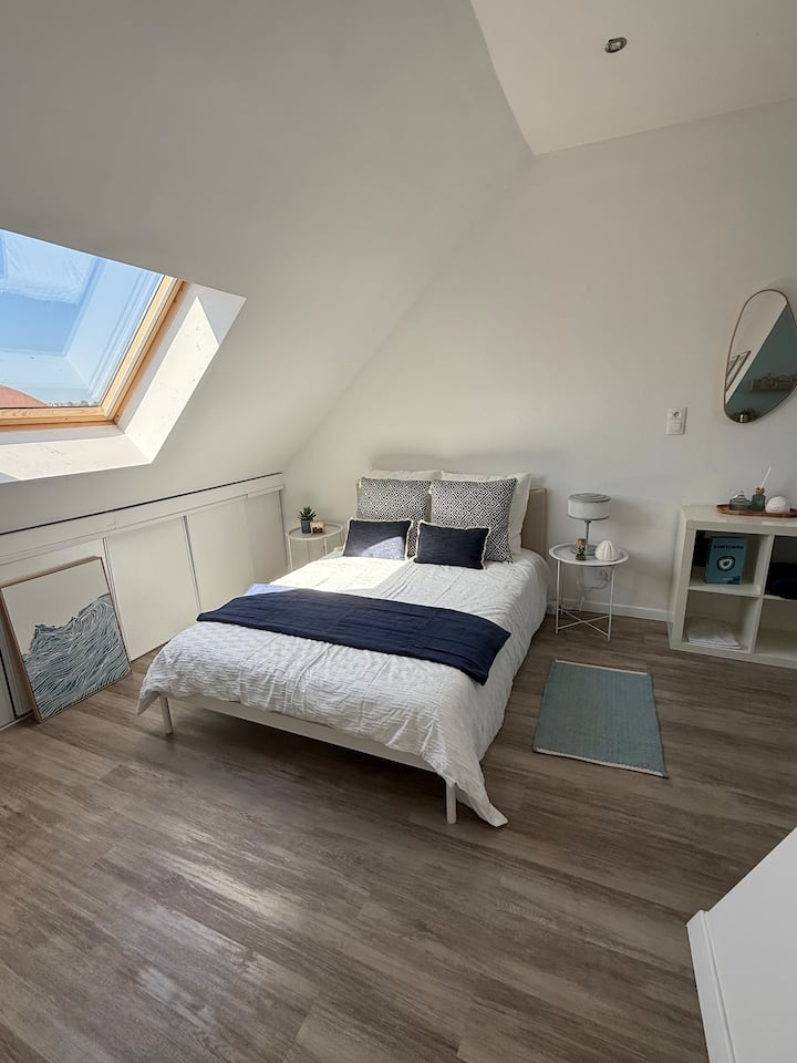 Chambre Marée - Villa Les Embruns, Ville Et Mer - Boulogne-sur-Mer