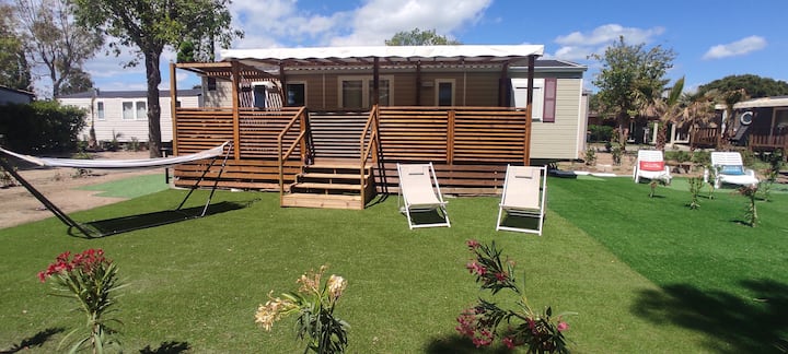 Grand Mobil-home Luxe Les ÉCureuils 3 Ch 2 Sdb - Torreilles