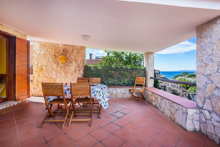 Guesthost - Villa Florilla With Sea View Terrace - Solanas
