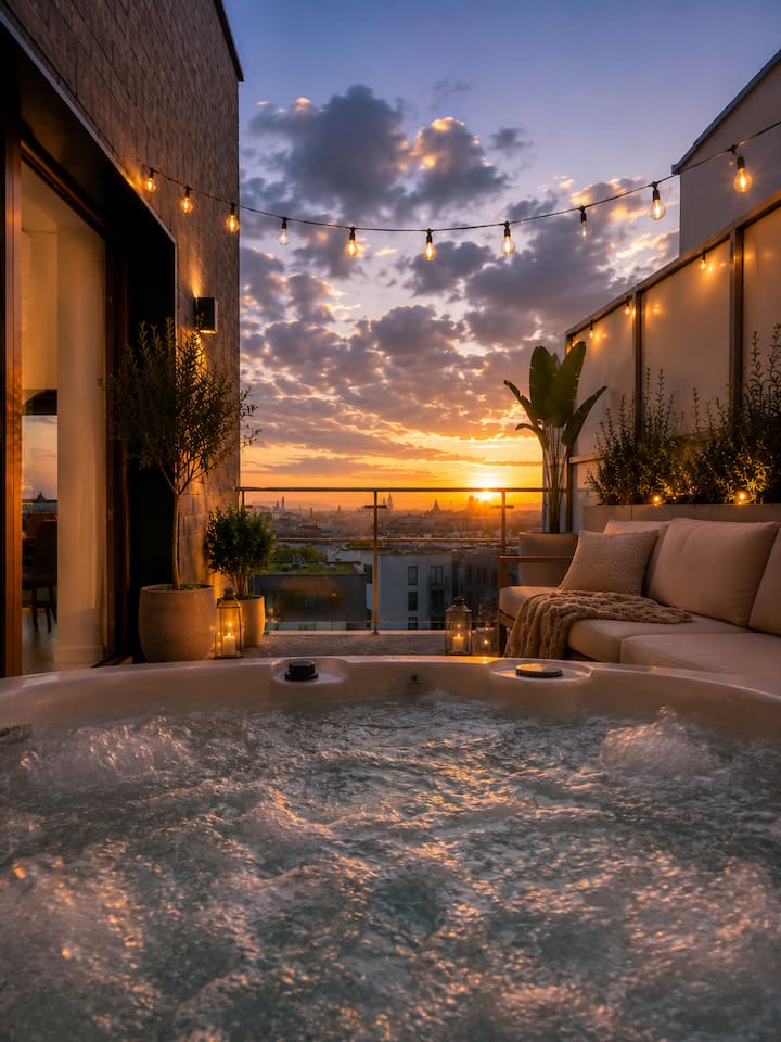Top-floor Penthouse With Jacuzzi Terrace Garage Ac - Krakow