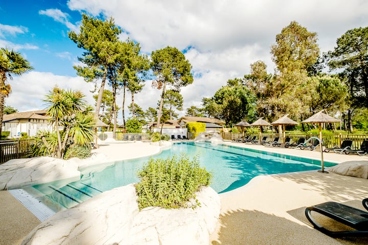 T3 Terrasse, Golf & Piscine à Gujan - Gujan-Mestras