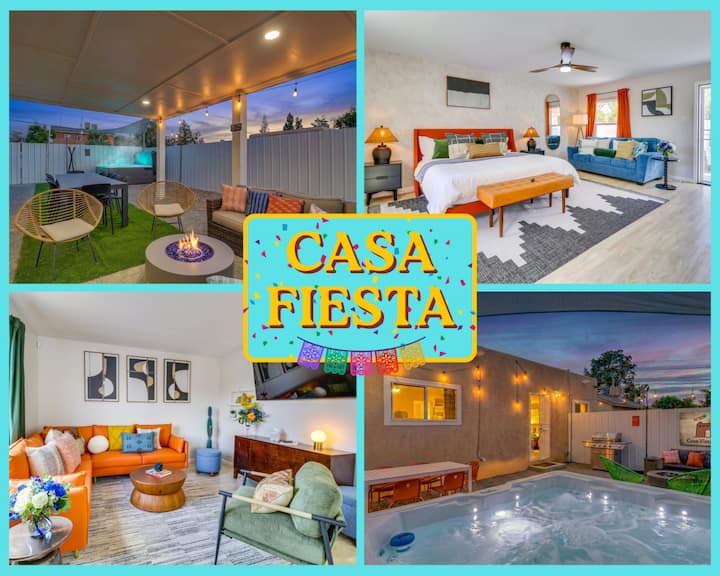 Entire Duplex | Hot Tubs + Fire Pit | Sleeps 12 - Albuquerque