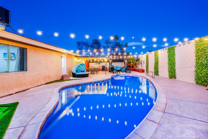 Lv Paradise | 14 Ppl | Pool | Games |Bbq & Laundry - Las Vegas, NV