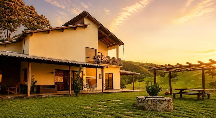 Casa Vista Serena/ Por Do Sol E Natureza - Caxambu