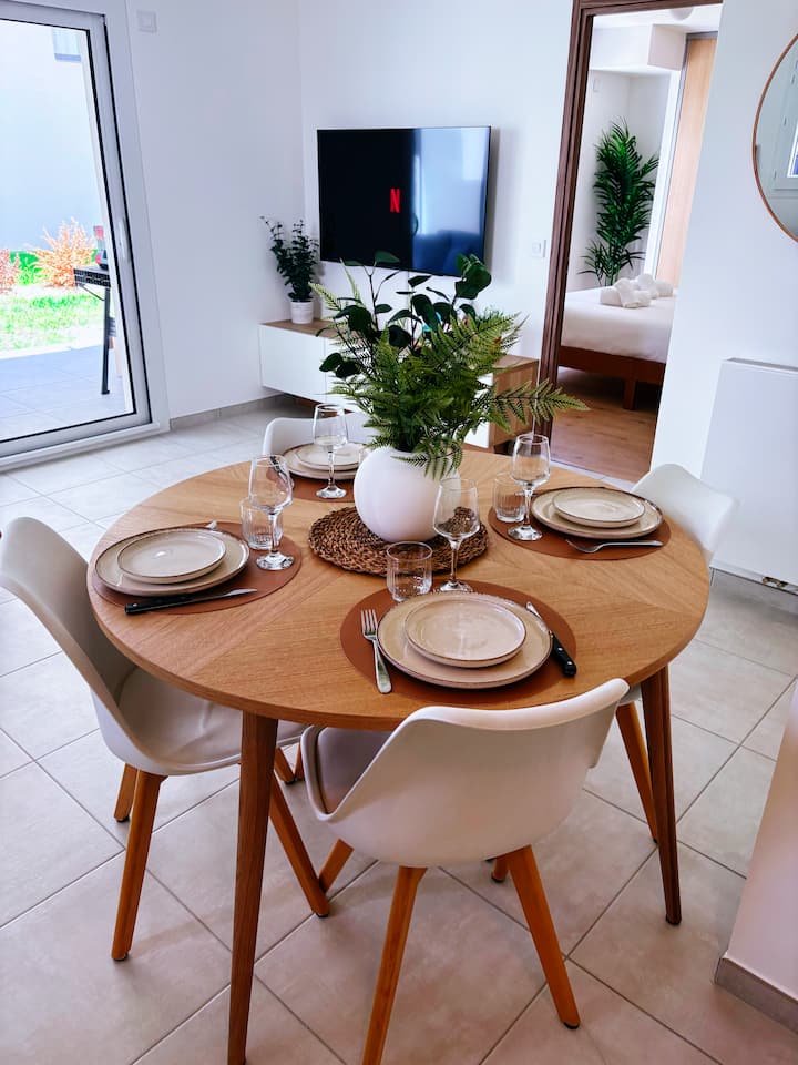 T2 Premium 4* Avec Jardin & Garage - Centre-ville - Aix-les-Bains