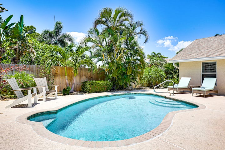 Poolside Oasis! Family Home 4 Mi To Delray Beach - 보카러톤