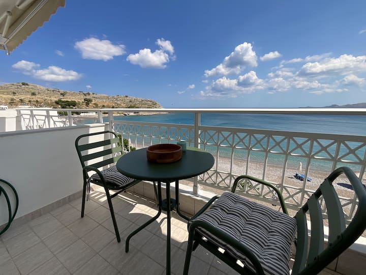 Kyma - Beachfront Charaki Flat. - Lindos