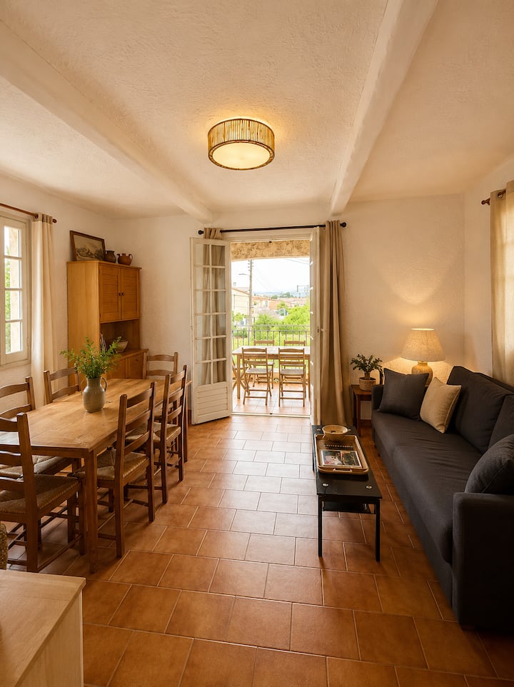 ÉBlouissant Appartement Provençal Avec Vue Mer - Vence