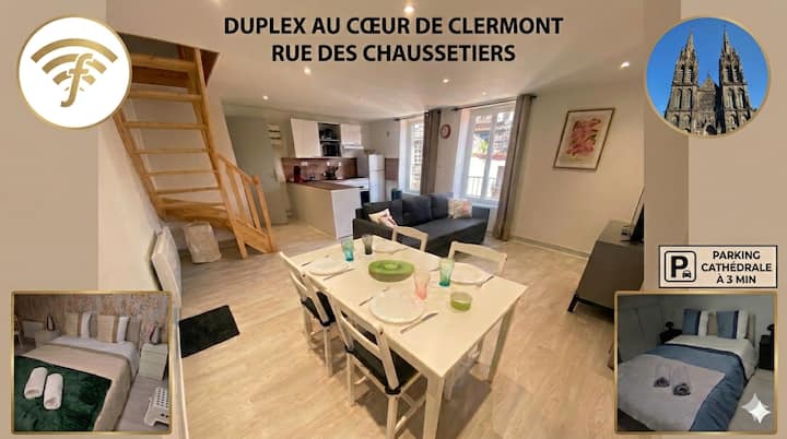 Cocon Centre Historique - Duplex Cosy Et Lumineux - Puy-de-Dôme